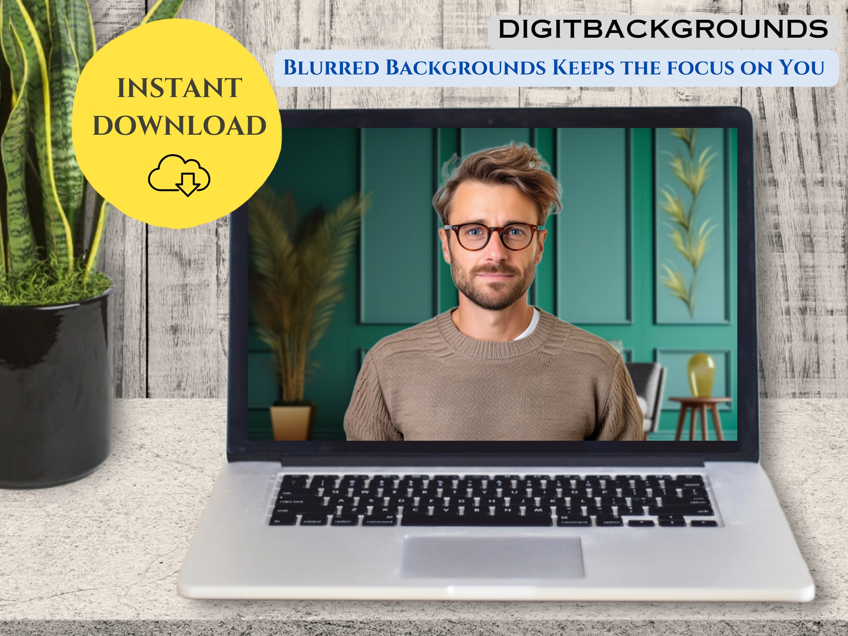 Teal Interior Background, Zoom Meetings, Zoom Virtual Backgrounds ...