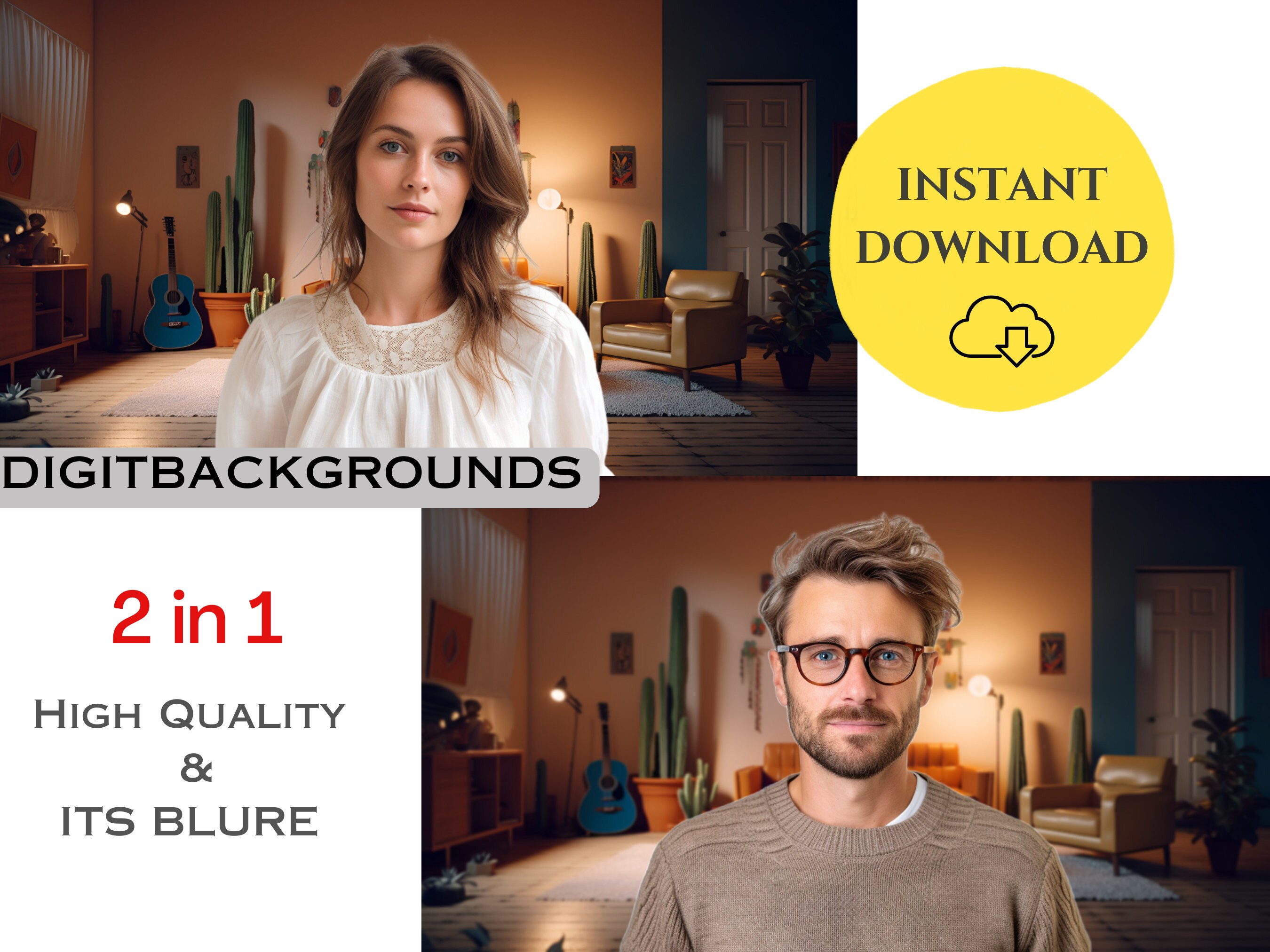 Interior Virtual Backgrounds Minimalistic Zoom Backdrop Home - Etsy