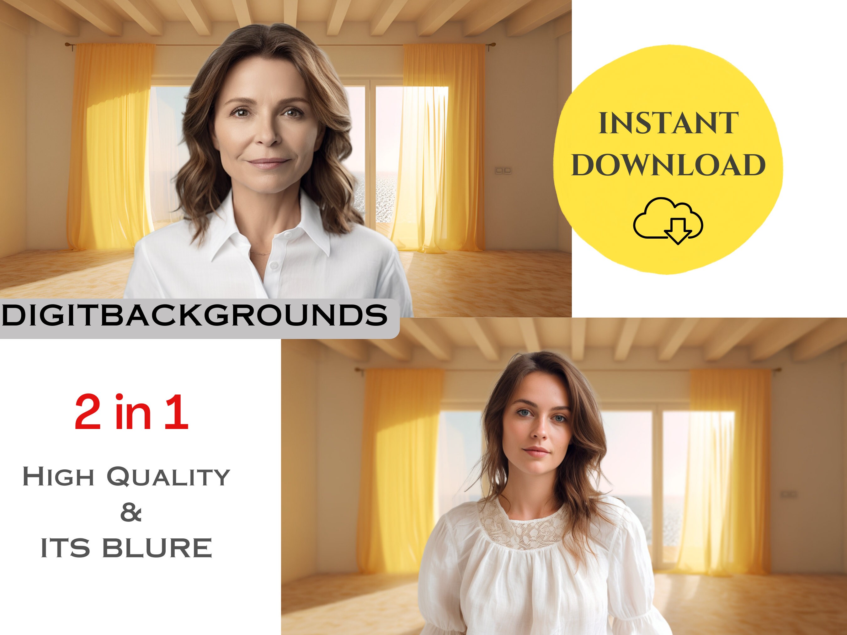 Yellow Window Background Zoom Meetings Zoom Virtual Background - Etsy