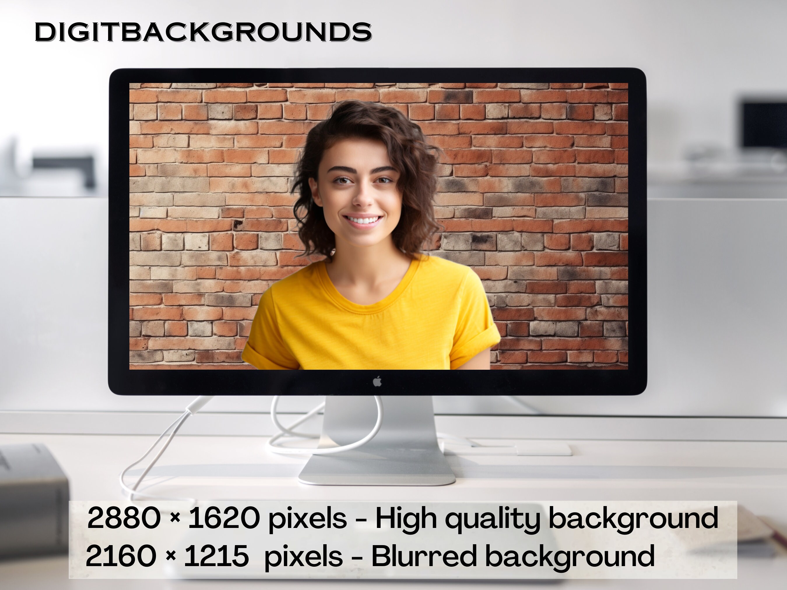 Brick Wall Backdrop for Zoom Meetings Zoom Virtual Backgrounds ...