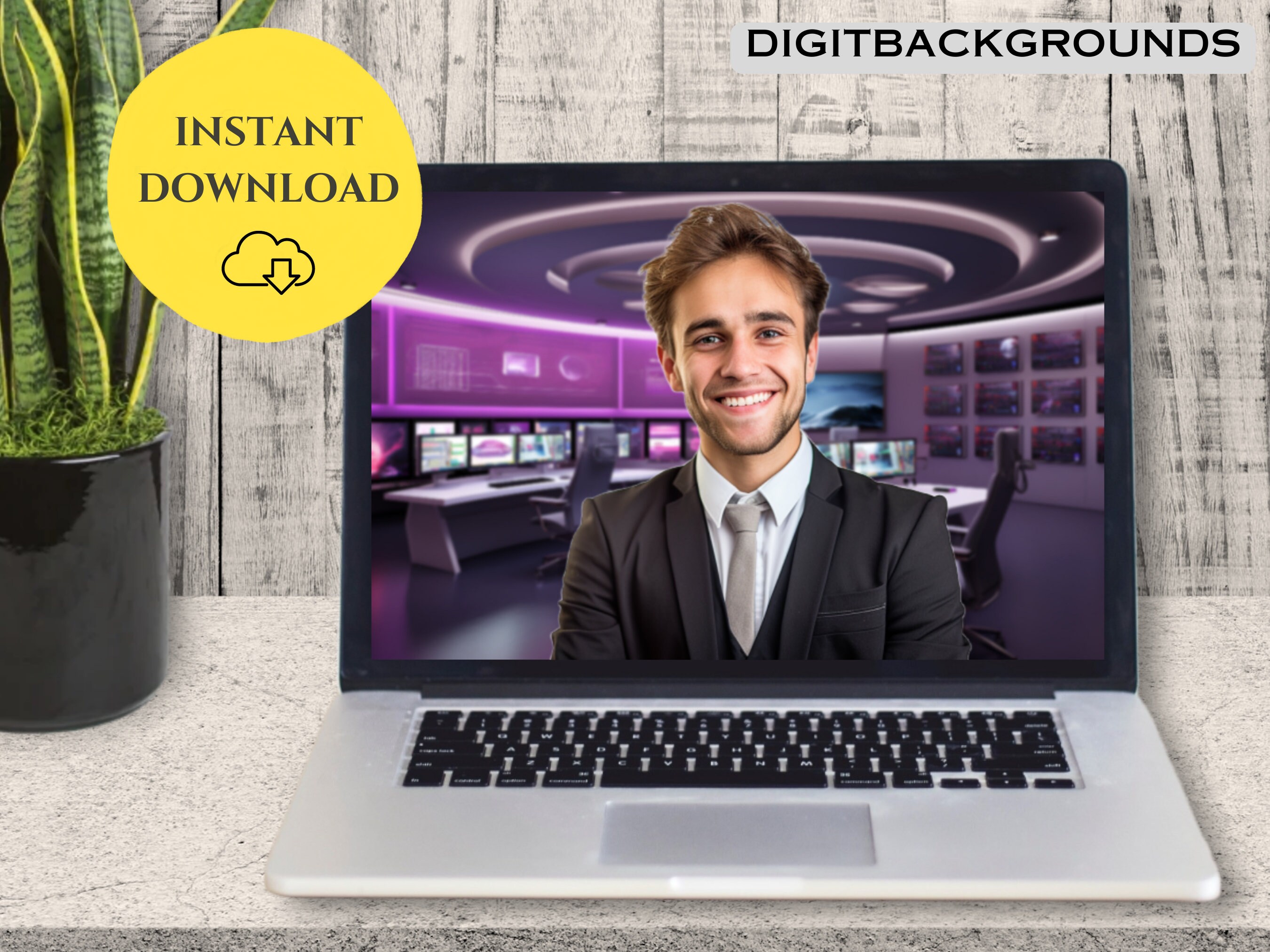 Futuristic Office Background for Zoom Meetings Metaverse Zoom Backdrop ...