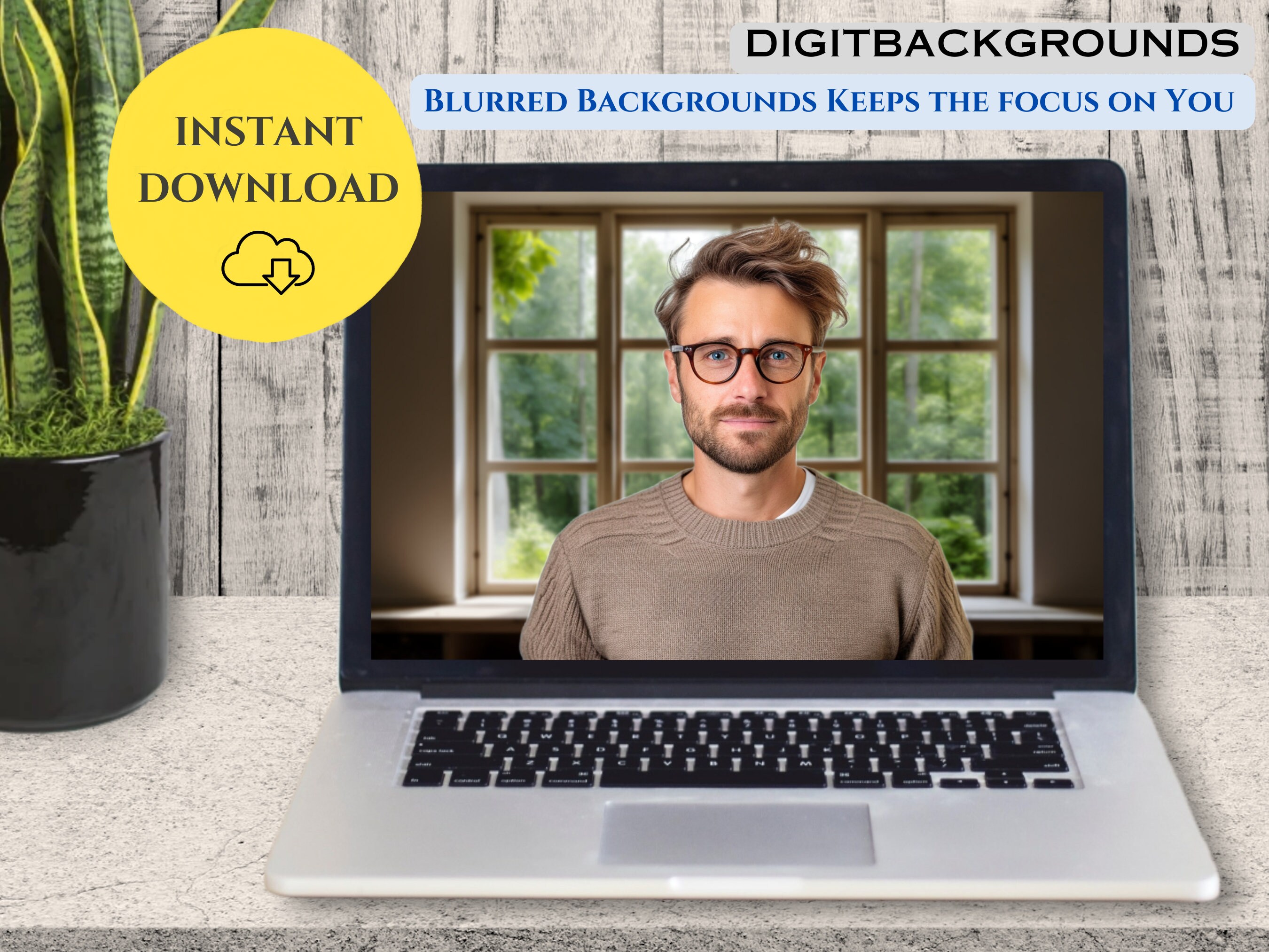 Forest Window Background Zoom Meetings Zoom Virtual Background - Etsy