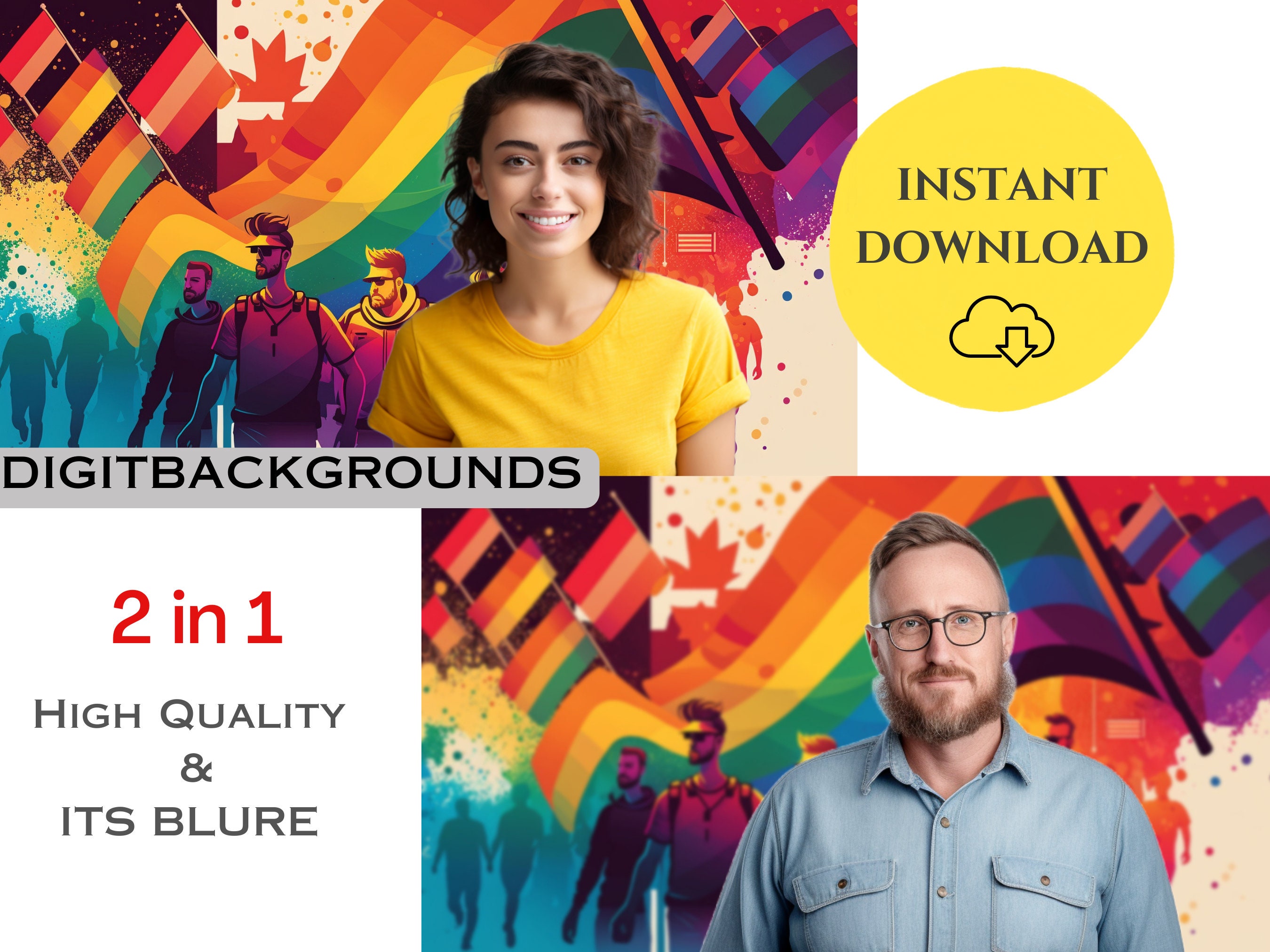 Pride Virtual Backgrounds Minimalistic Zoom Backdrop Home Office ...