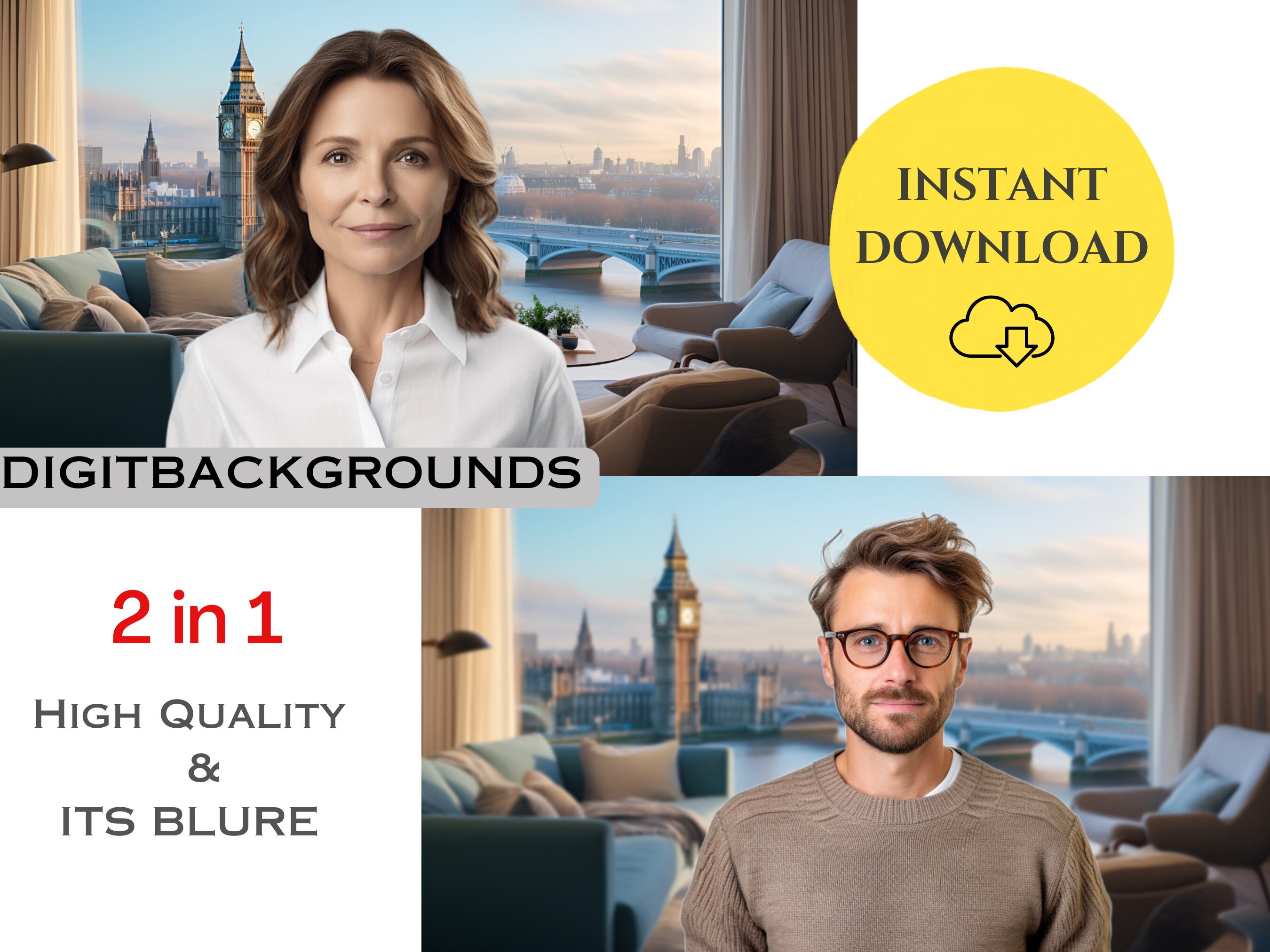 London City View Background, Zoom Meeting, Home Office Zoom Backdrop ...