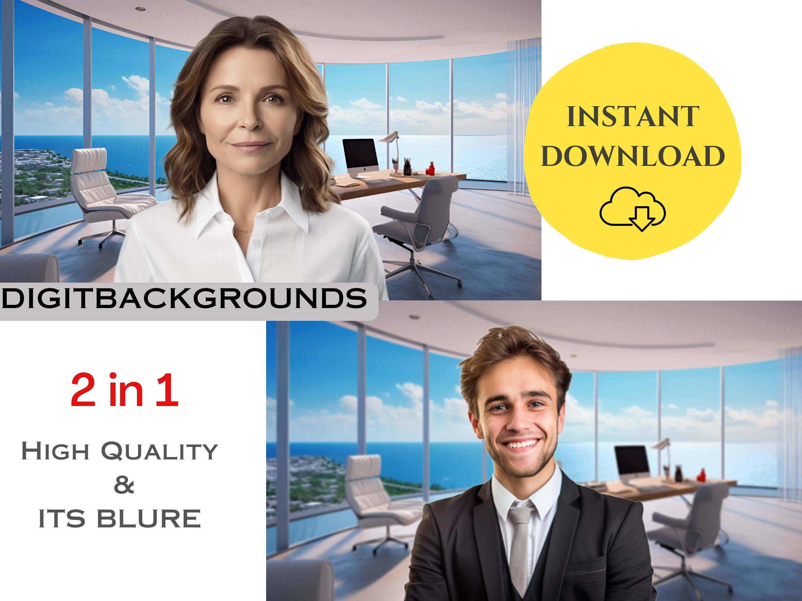 Office Virtual Backgrounds Minimalistic Zoom Backdrop Home Office ...