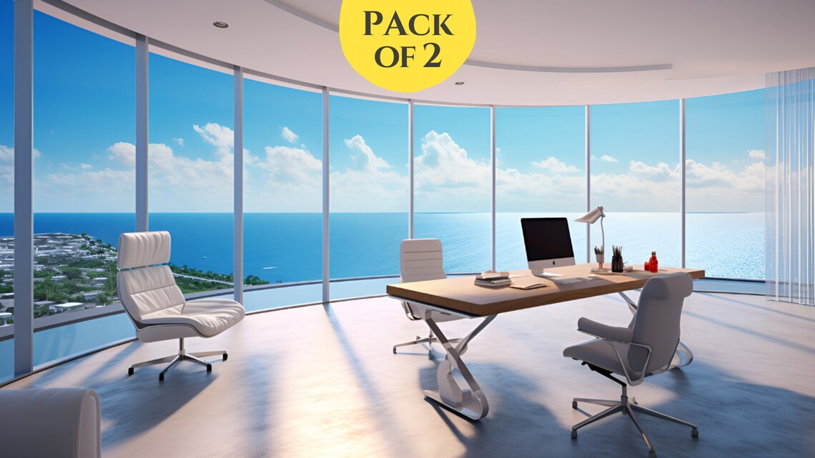Office Virtual Backgrounds Minimalistic Zoom Backdrop Home Office ...