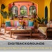 Mexican Villa Background, Zoom Meeting, Zoom Virtual Backgrounds ...