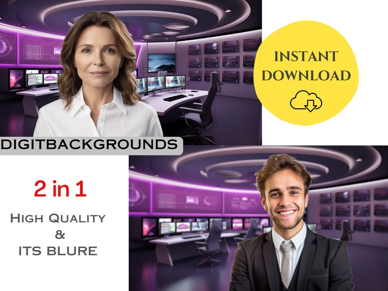 Futuristic Office Background for Zoom Meetings Metaverse Zoom Backdrop ...