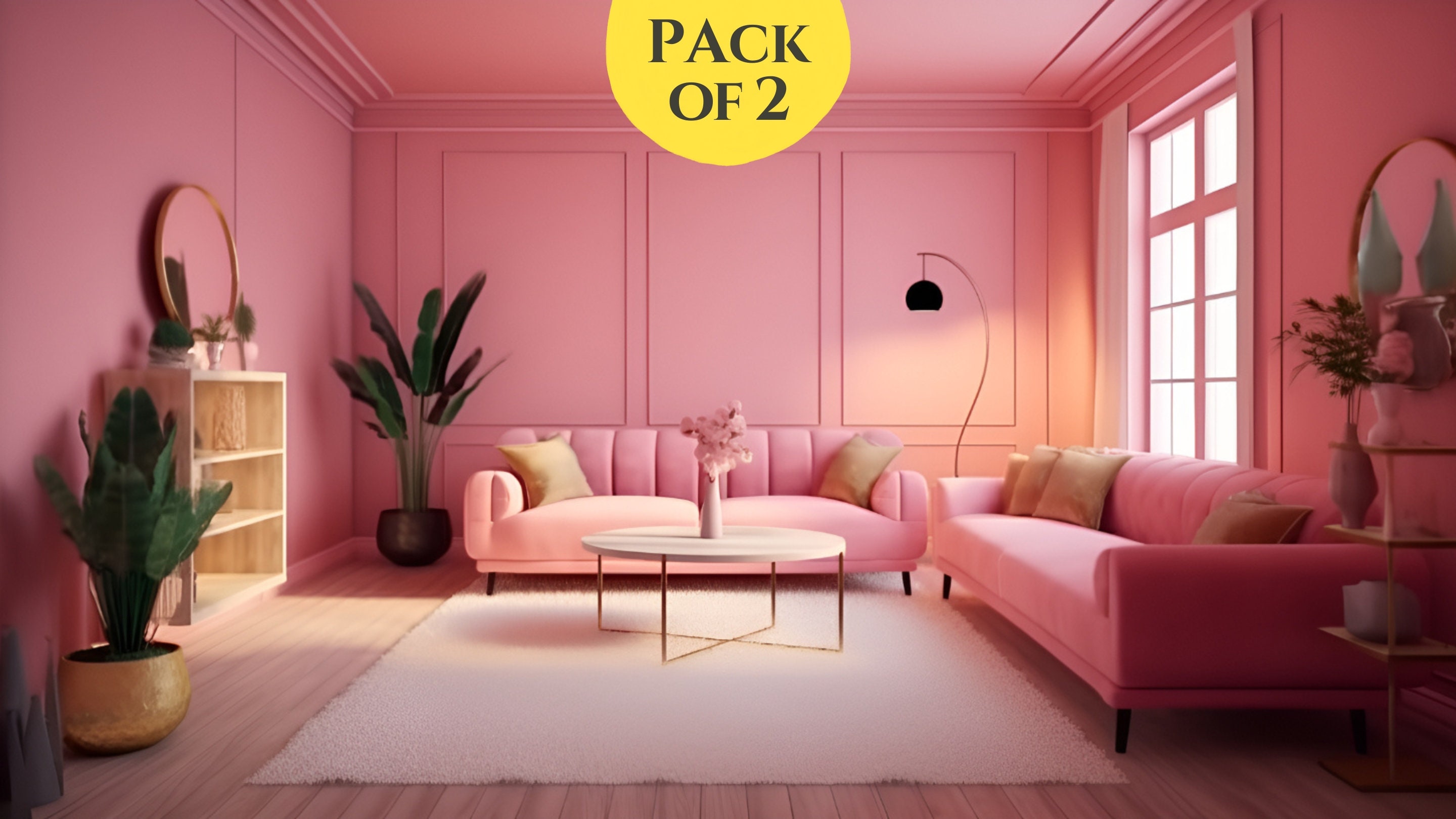 Pink Interior Background, Zoom Meetings, Zoom Virtual Backgrounds ...