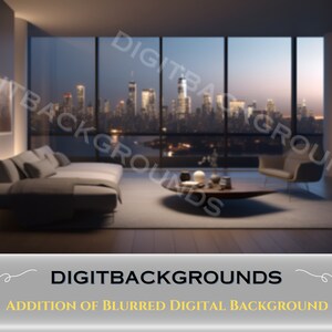 NY City View Virtual Background Zoom Meetings Interior Zoom Backdrops ...
