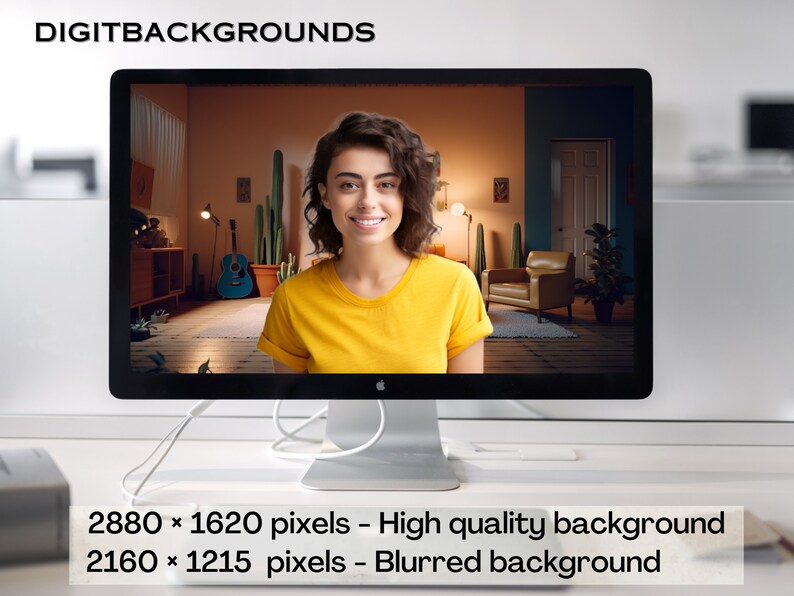 Interior Virtual Backgrounds Minimalistic Zoom Backdrop Home Office ...