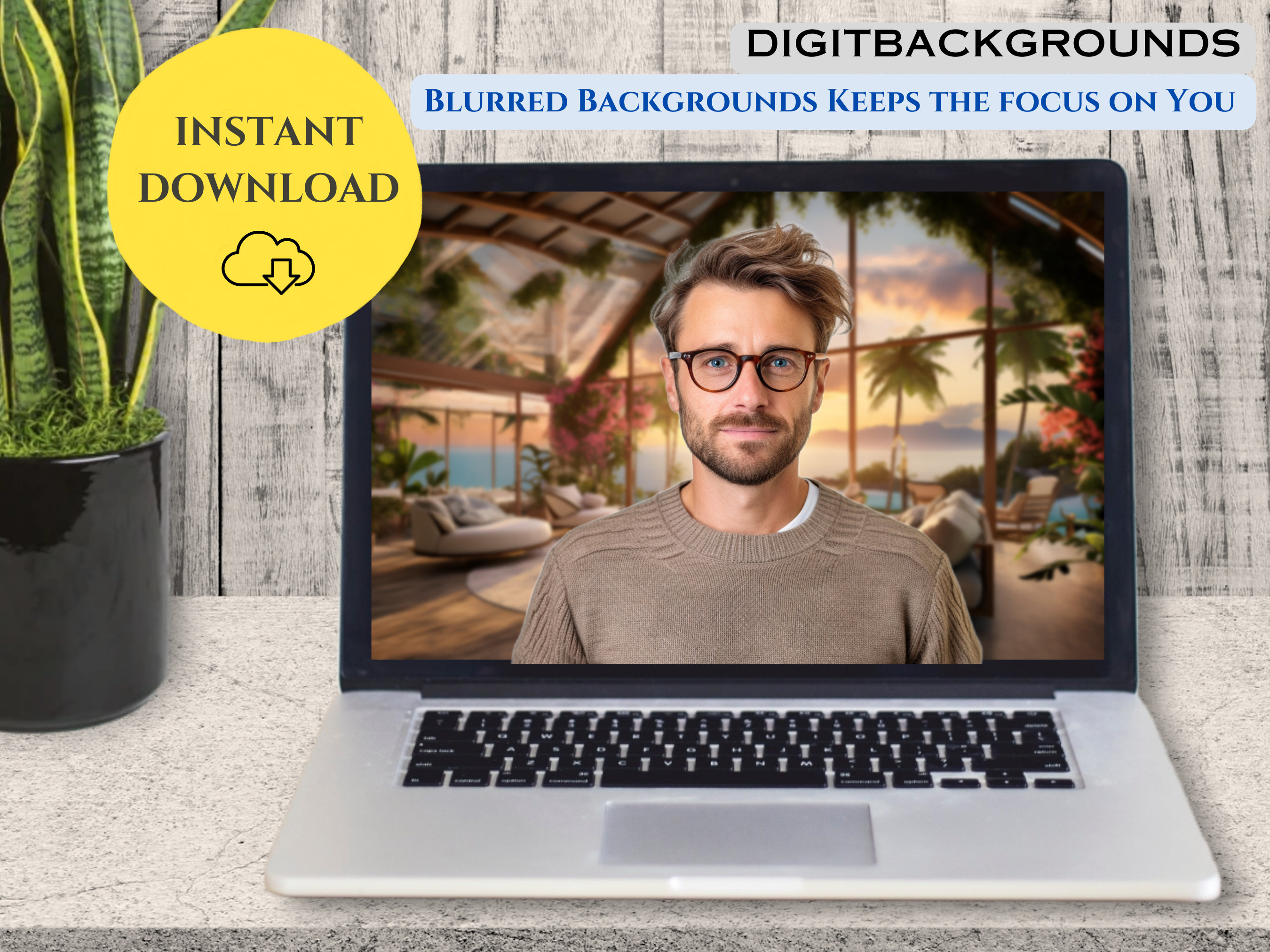 Tropical Background Zoom Meetings Blurred Zoom Virtual - Etsy