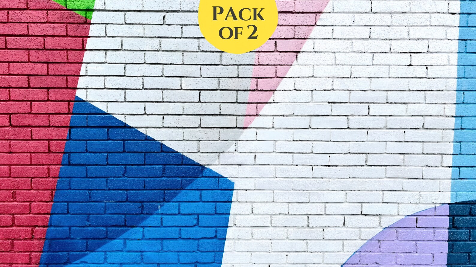 Multicolored Brick Wall Backdrop for Zoom Meetings, Zoom Virtual ...