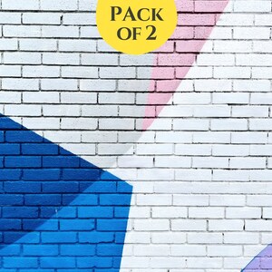 Multicolored Brick Wall Backdrop for Zoom Meetings, Zoom Virtual ...