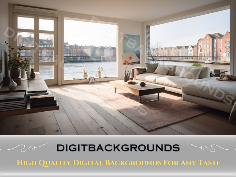 Amsterdam City View Background, Zoom Meeting, Home Zoom Backdrop ...
