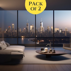 NY City View Virtual Background Zoom Meetings Interior Zoom Backdrops ...