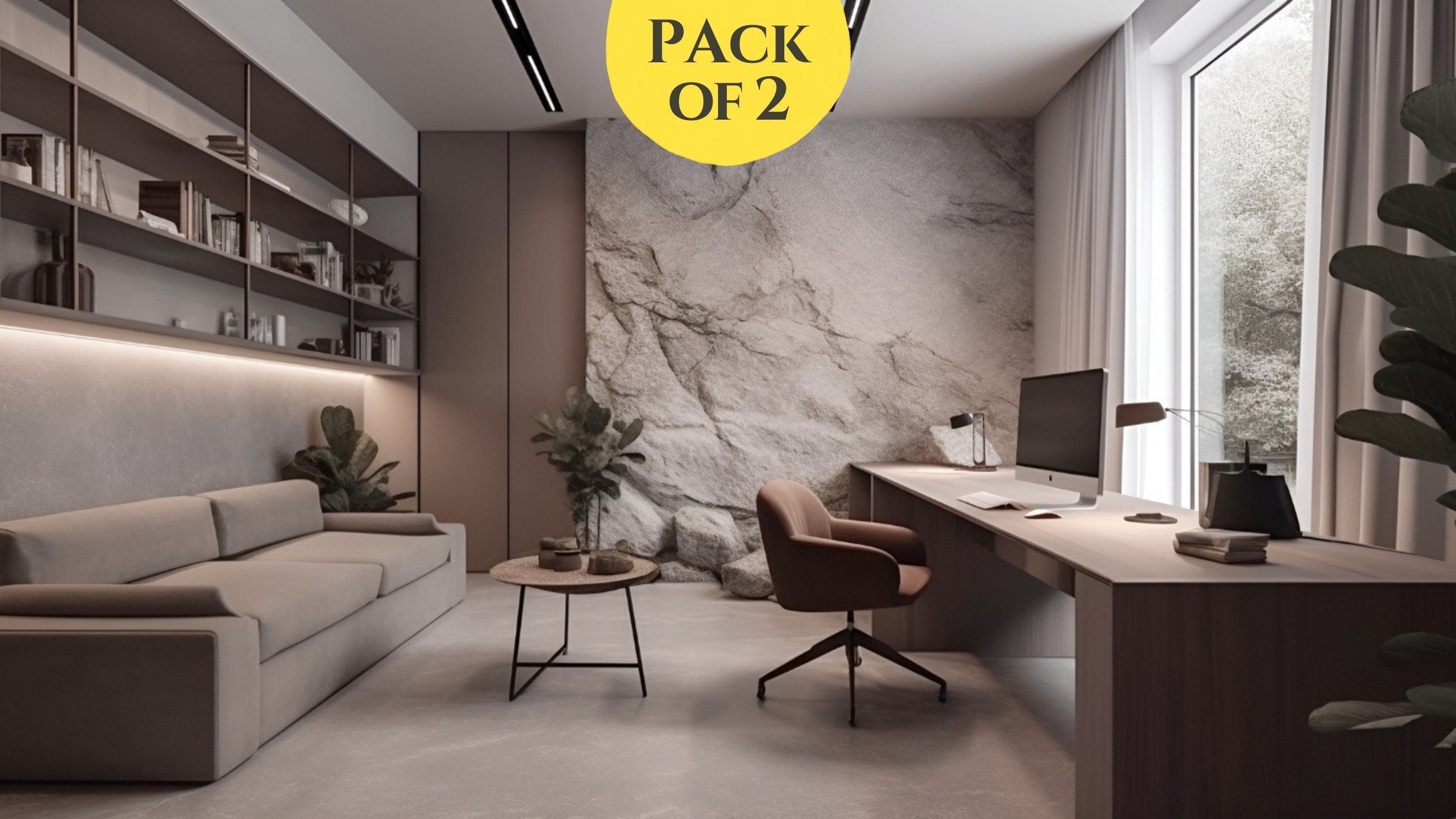 Gray Home Office Background, Zoom Meetings, Zoom Virtual Background ...