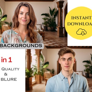 Ethnical Mexican Villa Background, Zoom Meeting, Zoom Virtual ...