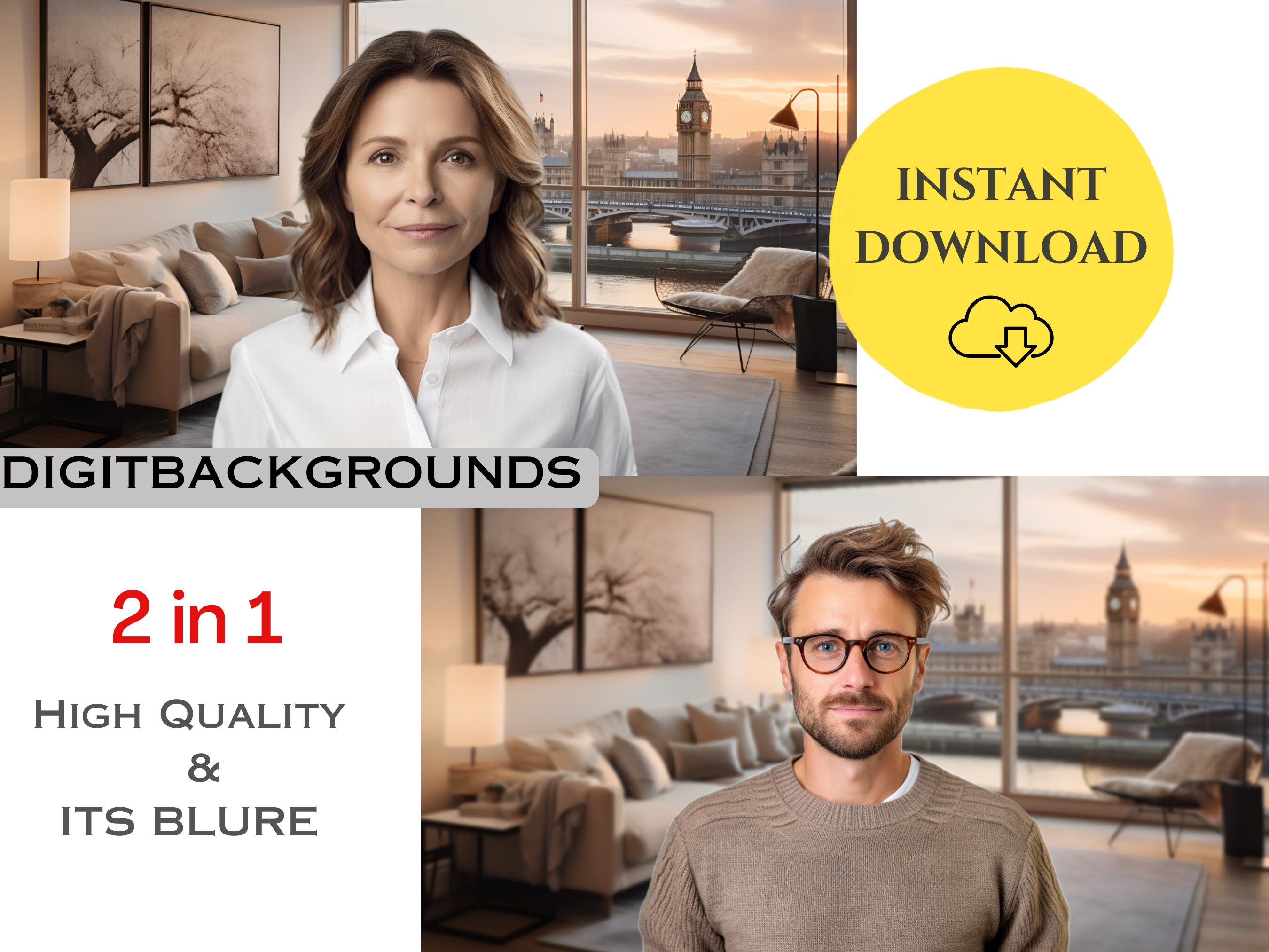 London City View Background Zoom Meeting Home Office Zoom - Etsy