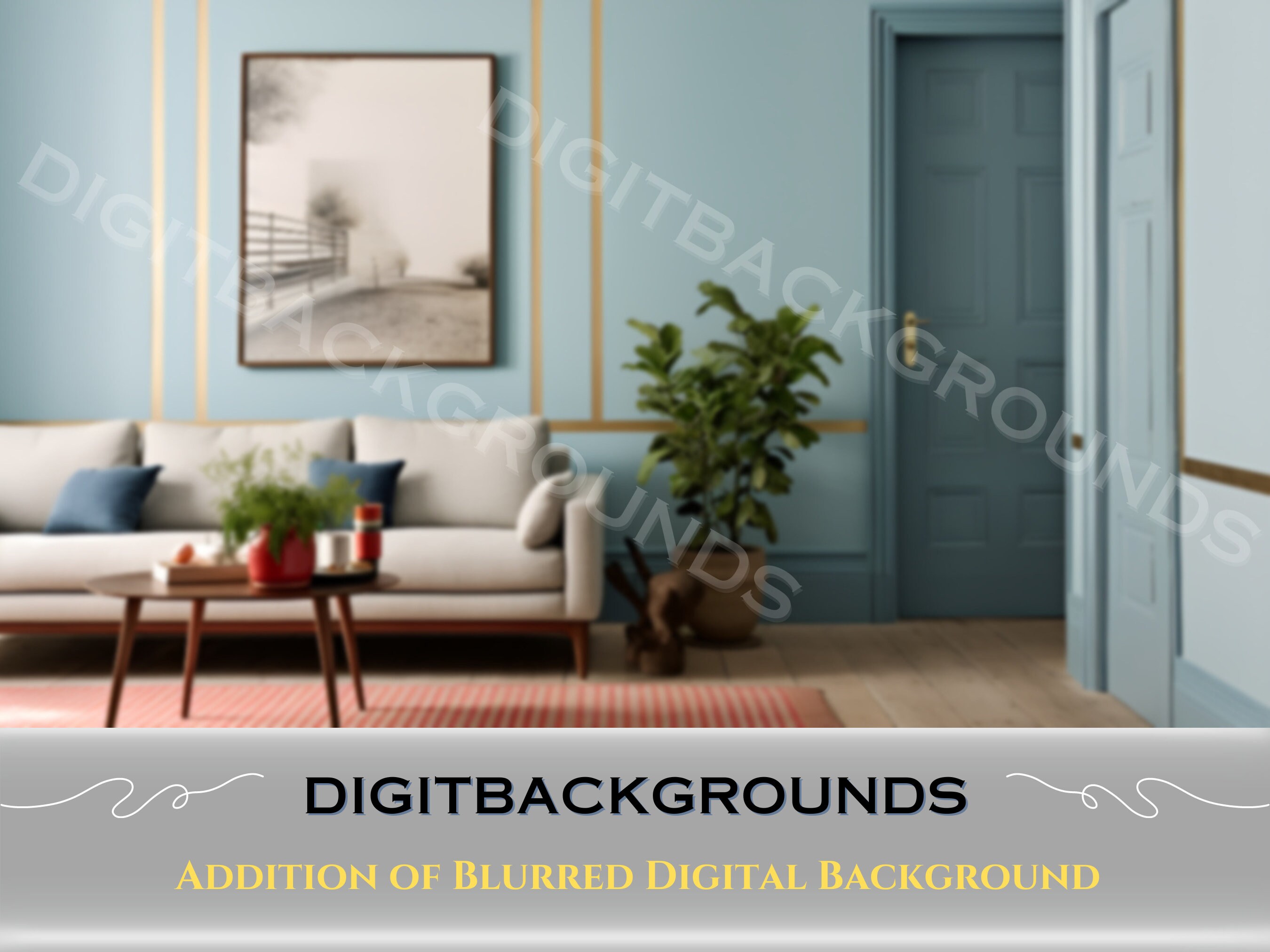 Blue Interior Background, Zoom Meetings, Zoom Virtual Backgrounds ...