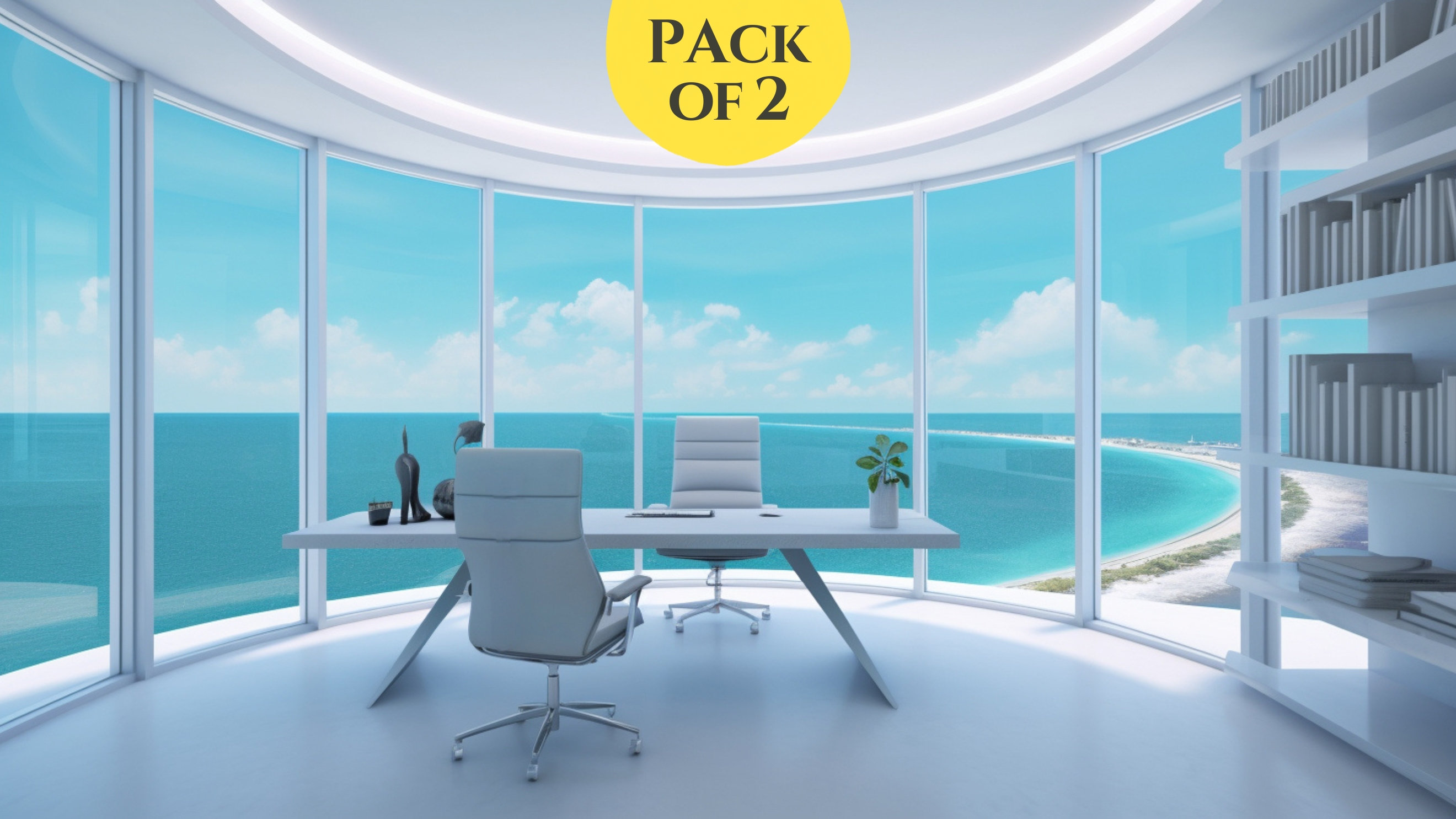 Sea View Private Office Background, Zoom Meeting, Zoom Virtual ...