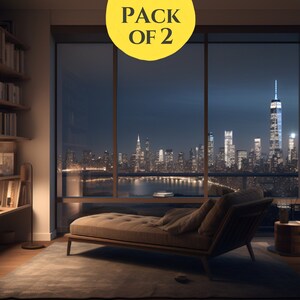 New York City View Background, Zoom Meeting, Home Office Zoom Backdrop ...