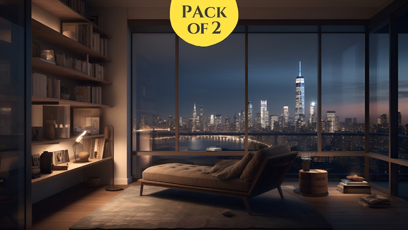 New York City View Background, Zoom Meeting, Home Office Zoom Backdrop ...