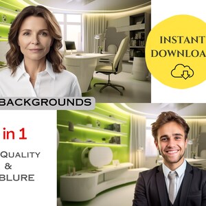 Study Virtual Backgrounds Minimalistic Zoom Backdrop Home Office ...