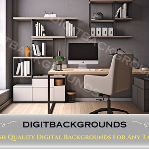 Gray Study Room Background, Zoom Meetings, Home Office, Blurred Zoom ...