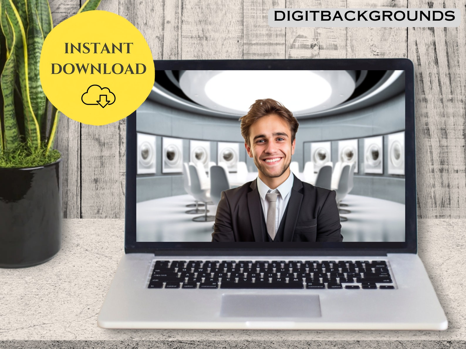 White Futuristic Office Background Zoom Meetings Metaverse Zoom ...