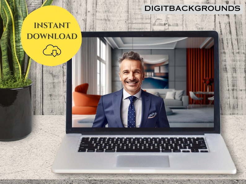 Interior Virtual Backgrounds Minimalistic Zoom Backdrop Home - Etsy