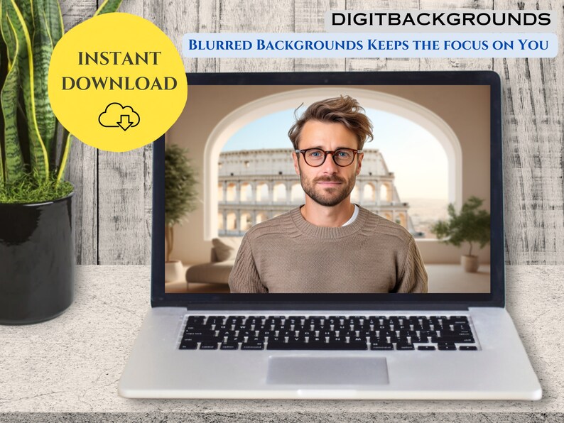 Rome City View Background Zoom Meetings Home Office Zoom - Etsy