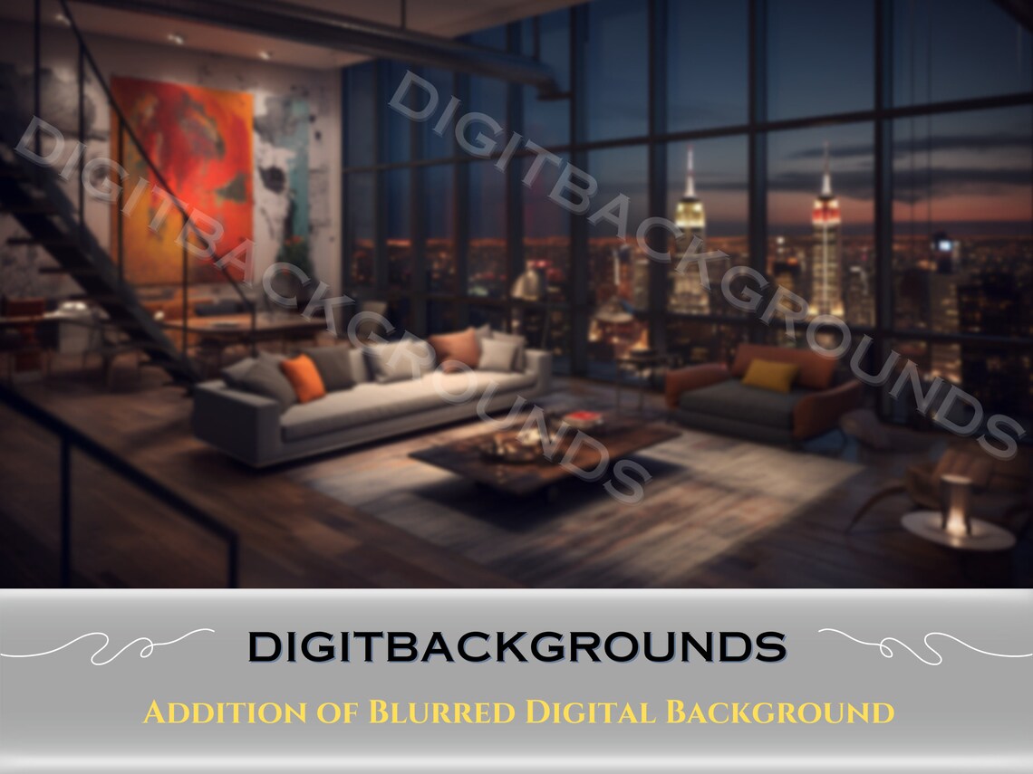 NY City View Virtual Background Zoom Meetings Interior Zoom Backdrops ...