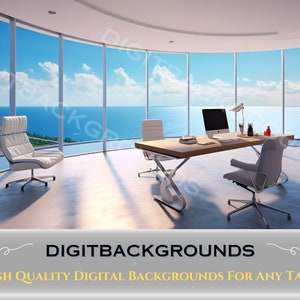 Office Virtual Backgrounds Minimalistic Zoom Backdrop Home Office ...