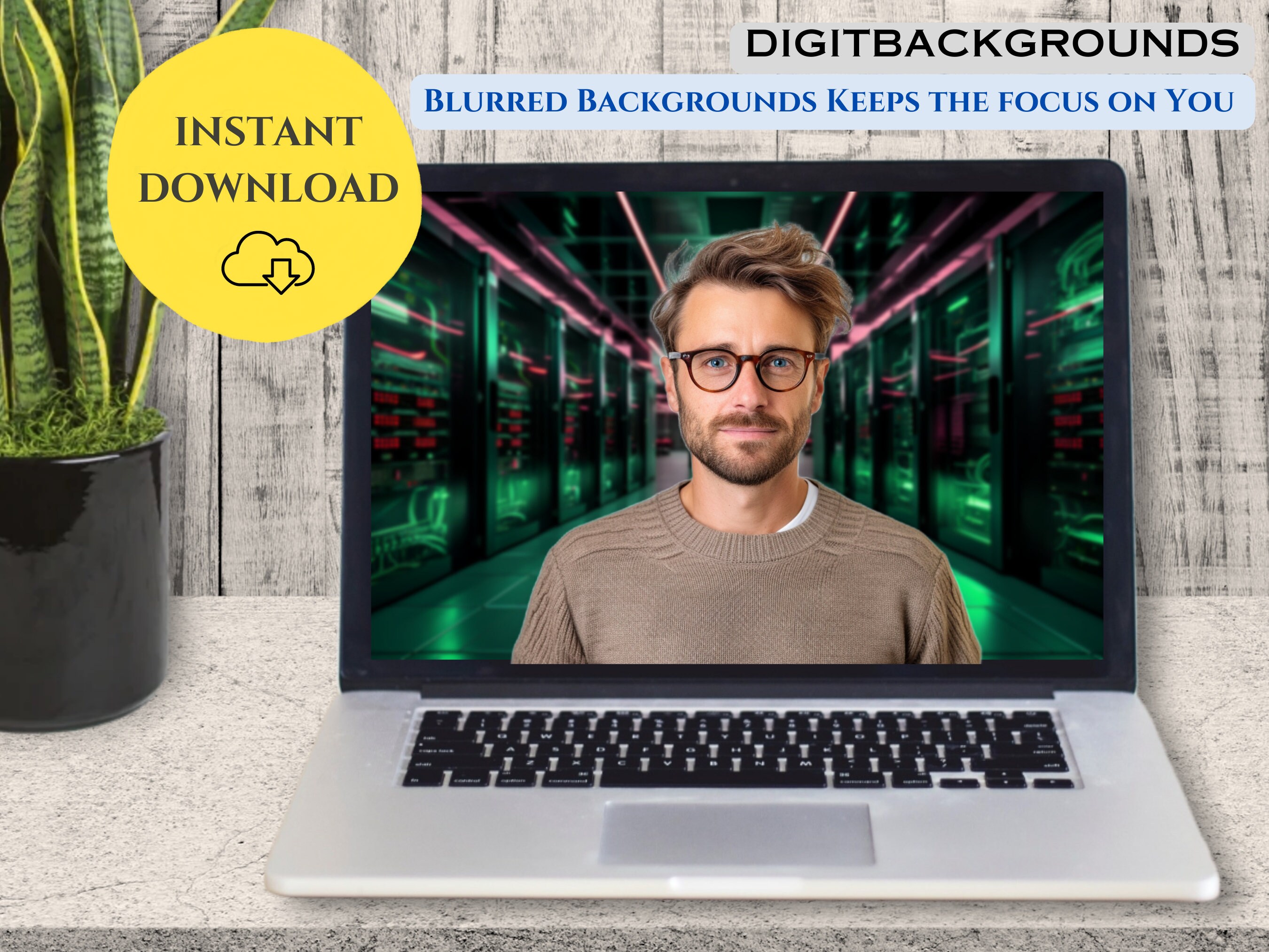 Green Server Room Background Zoom Meetings Zoom Backdrop - Etsy