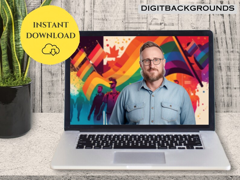 Pride Virtual Backgrounds Minimalistic Zoom Backdrop Home Office ...