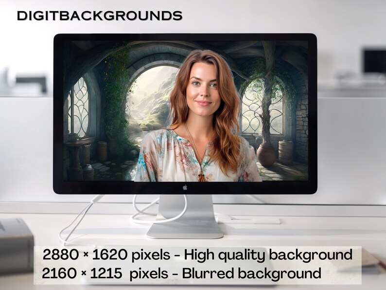 Fantasy Virtual Backgrounds Minimalistic Zoom Backdrop Home - Etsy