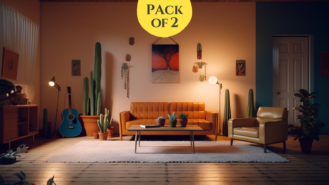 Interior Virtual Backgrounds Minimalistic Zoom Backdrop Home Office ...