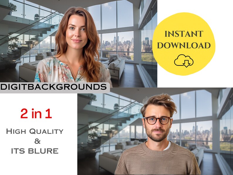 Duplex City View Virtual Background Zoom Meetings Interior Zoom ...