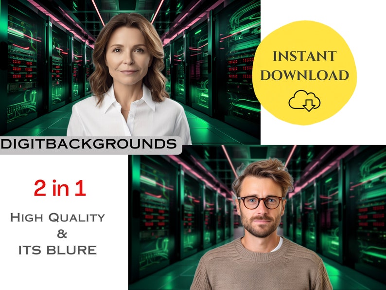 Green Server Room Background, Zoom Meetings, Zoom Backdrop, Gamers ...