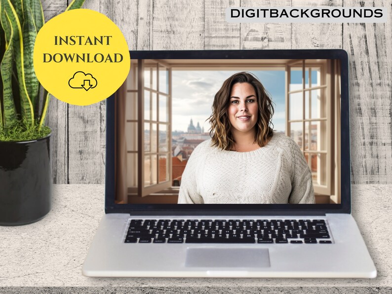 City View Background, Zoom Meetings, Home Office Zoom Backdrop, Window ...