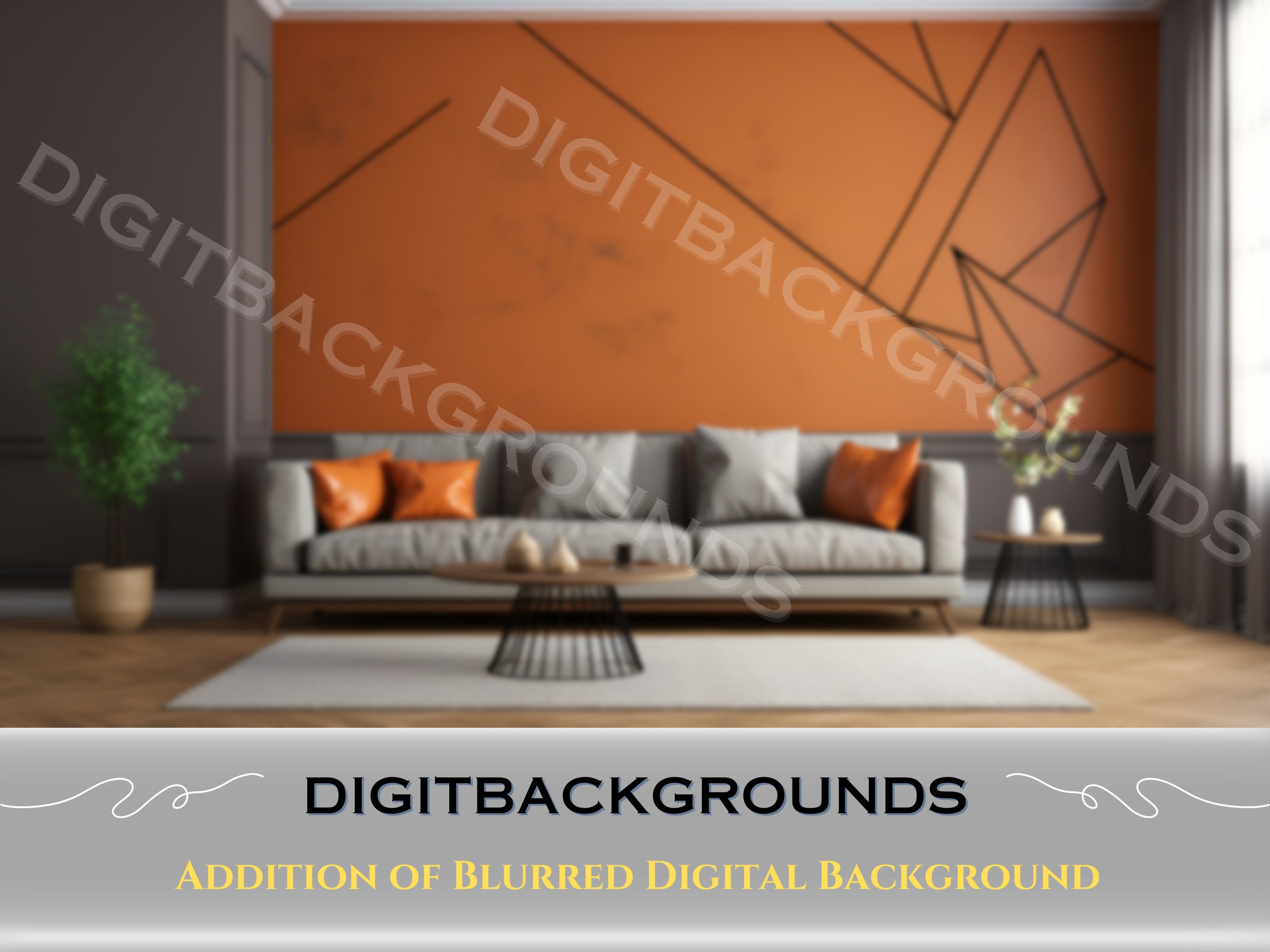 Orange Interior Background, Zoom Meeting, Zoom Virtual Backgrounds ...