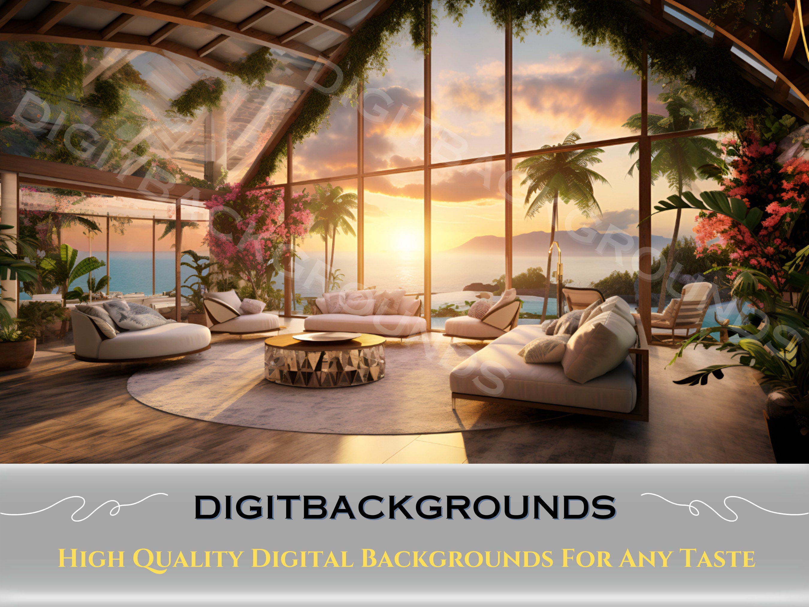 Tropical Background Zoom Meetings Blurred Zoom Virtual - Etsy