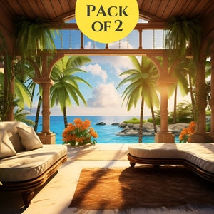 Tropical Background, Zoom Meetings, Blurred Zoom Virtual Background ...