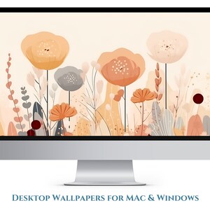 Floral Boho Desktop Background, Imac Wallpaper, Mac Desktop Wallpaper ...