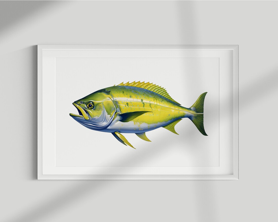 Mahi-mahi Print, Fish Print, Mahi-mahi, Wall Art, Wall Print, Fish ...