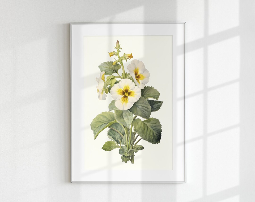 Primrose Print, Floral Print, Flower Print, Botanical Flower, Primrose ...