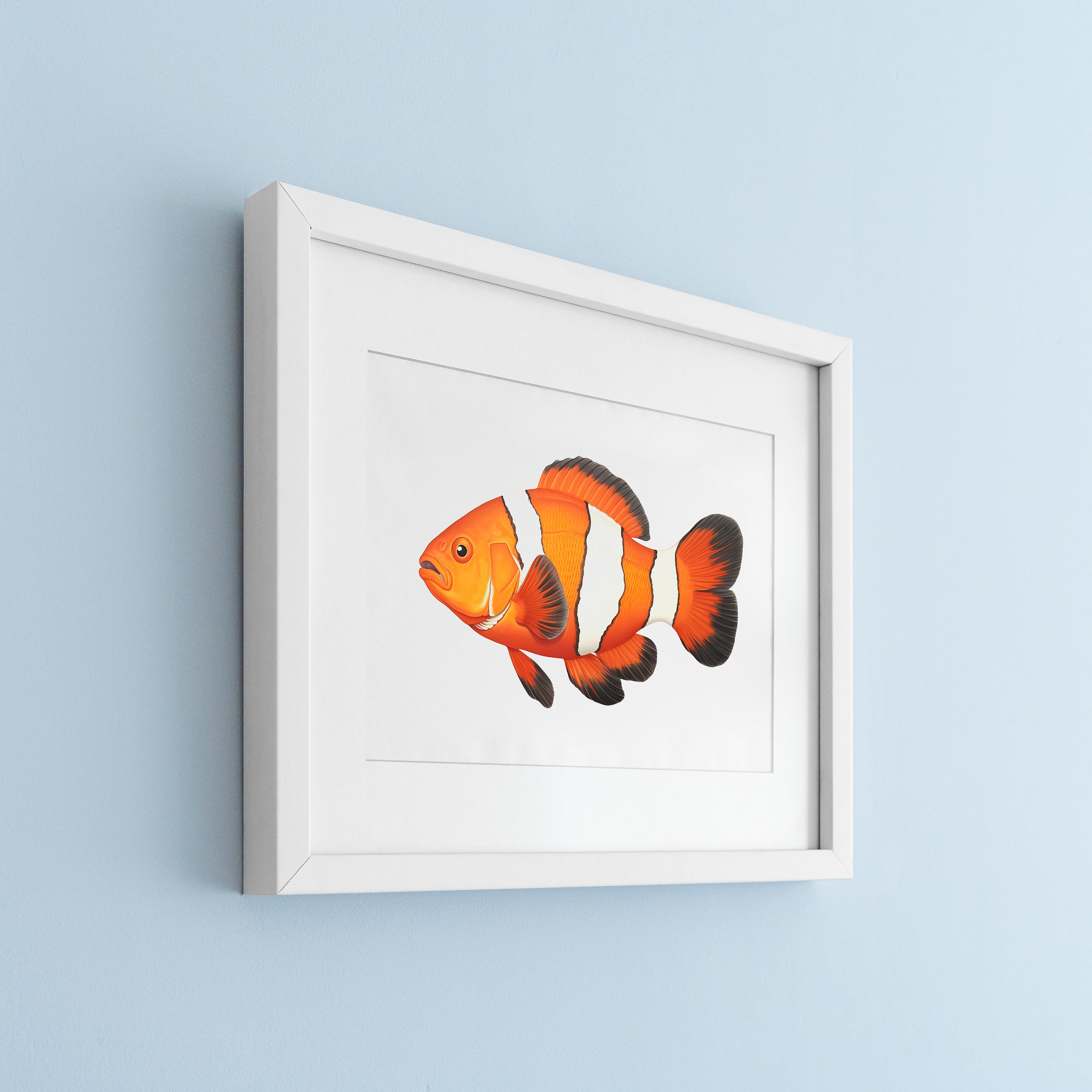 Clownfish Print, Fish Print, Clownfish, Wall Art, Wall Print, Fish ...