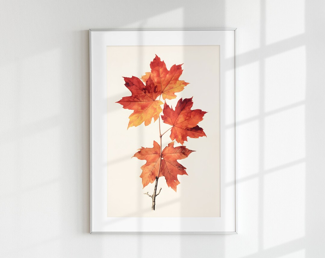 Maple Print, Floral Print, Flower Print, Botanical Flower, Maple, Wall ...