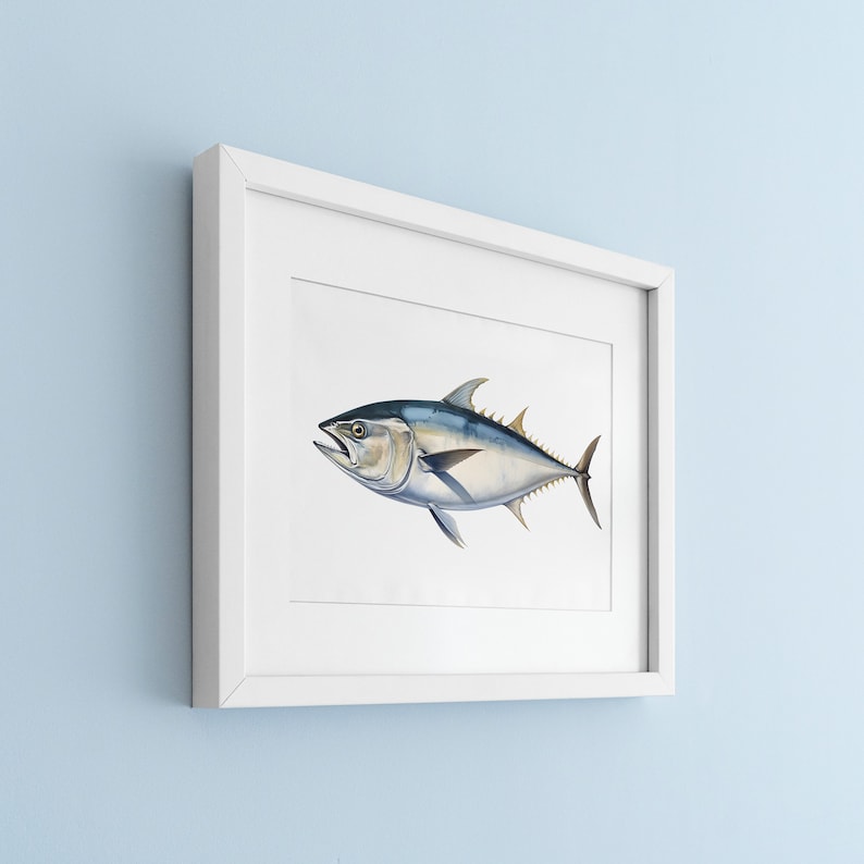 Tuna Print, Fish Print, Tuna, Wall Art, Wall Print, Fish Poster, Fish ...